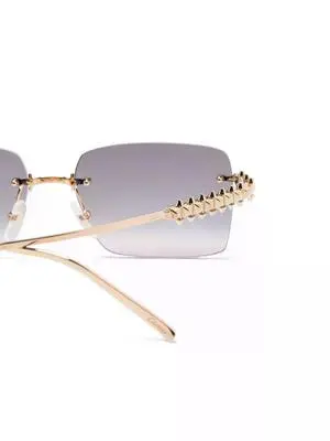 Cartier Rectangle-frame Sunglasses - Gold