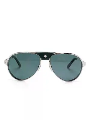 CARTIER Pilot-frame Sunglasses - Silver