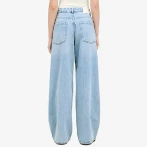 REPRESENT High Rise Wide Leg Jeans