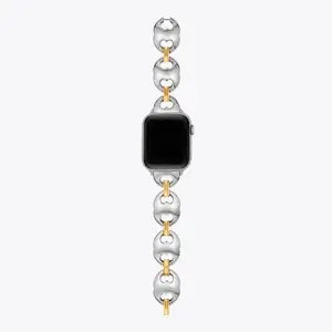 Tory Burch Double T Link Apple Watch® Band - Two-tone