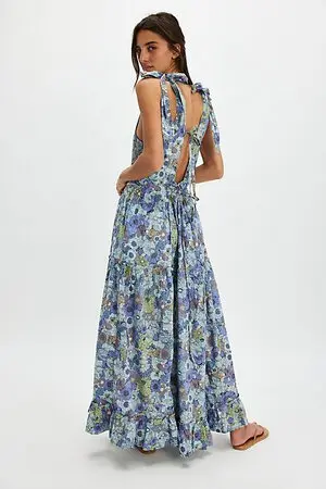 BALI Eternal Sunshine Maxi Dress - Blue Combo