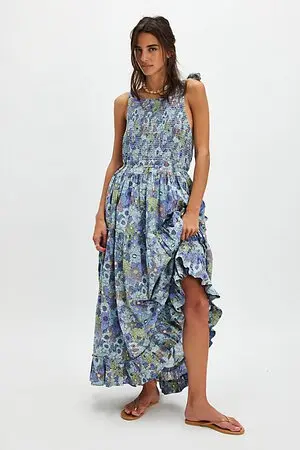 BALI Eternal Sunshine Maxi Dress - Blue Combo