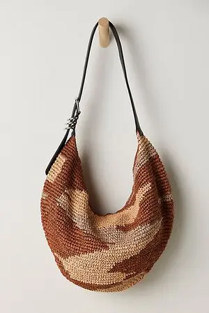 Free People Santorini Straw Tote Bag - Neutral Mix