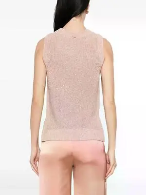 Herno Sequin-embellished Vest - Pink