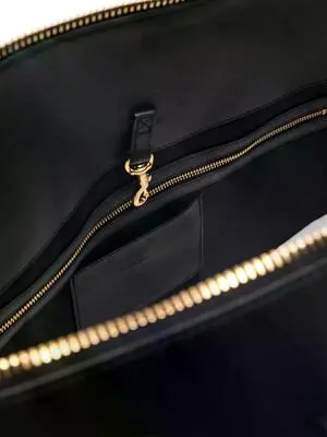 Moschino Leather Holdall - Black