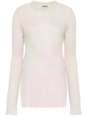 JIL SANDER Fine-ribbed Top