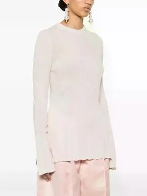 JIL SANDER Fine-ribbed Top