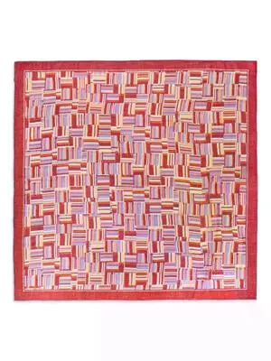 Loro Piana Square-print Scarf - Red
