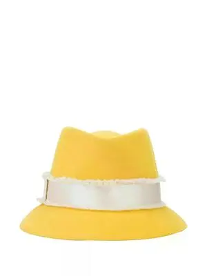 Loro Piana Felt Fedora Hat - Yellow
