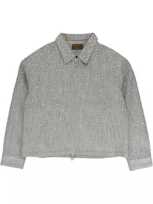 BIRTH OF ROYAL CHILD Rhinestone-embellished Jacket - Grey