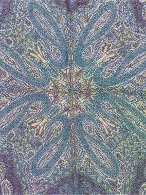 Loro Piana Paisley-print Scarf - Purple
