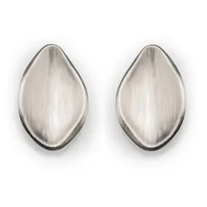 BLACK SUEDE STUDIO Los Pear Earrings - Silver