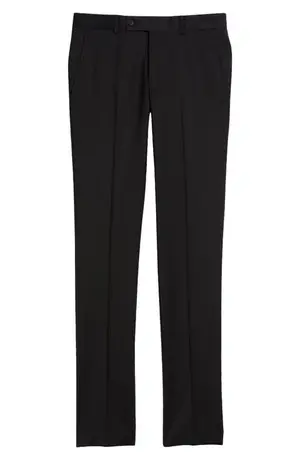 ALLSAINTS Ross Slim Fit Taper Leg Stretch Wool Pants - Black
