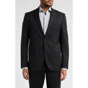 ALLSAINTS Ross Slim Fit Stretch Wool Suit Jacket - Black