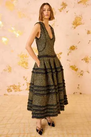 Ulla Johnson Inez Tweed Sleeveless Dress