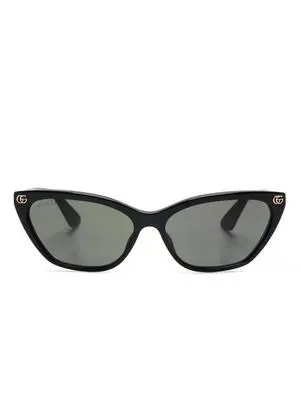 Gucci Geometric Frame Sunglasses - Black