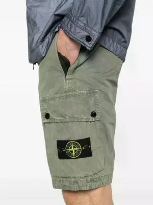 Stone Island Compass-badge Shorts - Green