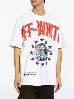 Off-White Logo-graphic-print Cotton T-shirt