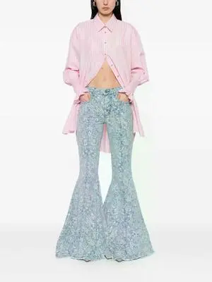 MARQUES' ALMEIDA Brocade Flared Jeans