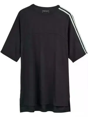 Y3 X Striped Cotton T-shirt - Black
