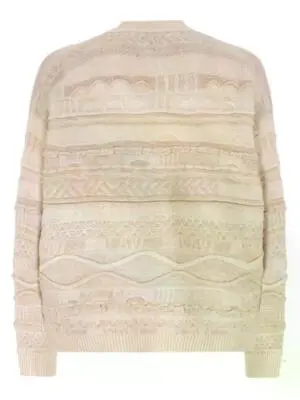 LANEUS Intarsia-knit Cardigan