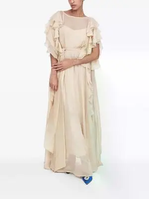BARUNI Ruffled Slip Dress