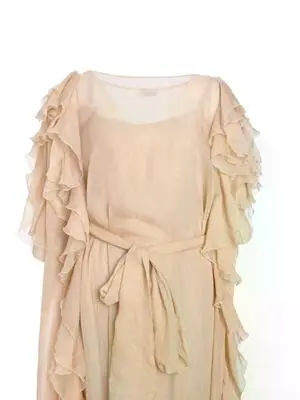 BARUNI Ruffled Slip Dress