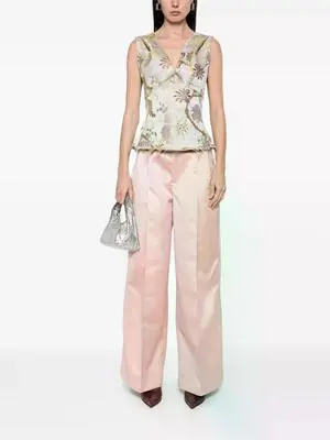 MARQUES' ALMEIDA Duchesse-satin Wide-leg Trousers