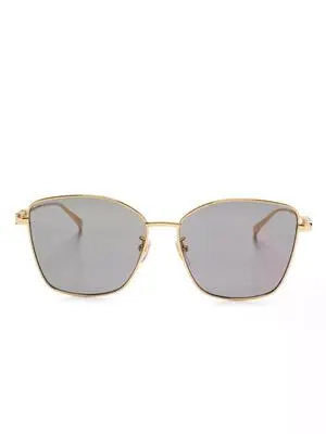 Gucci Butterfly-frame Sunglasses - Gold