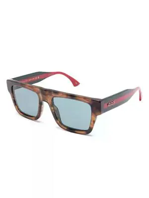 Gucci Square-frame Sunglasses - Brown