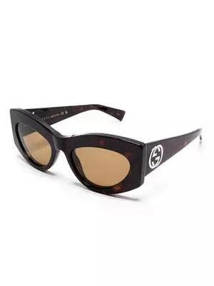 Gucci Cat Eye-frame Sunglasses - Brown
