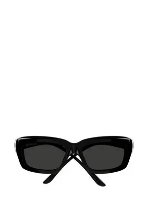 Balenciaga Balenciaga Eyewear Rectangle Frame Sunglasses - Black