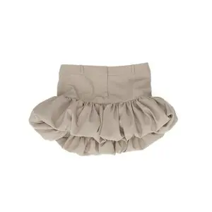 Coperni Coperni Gathered Hem Tailored Skirt - Beige