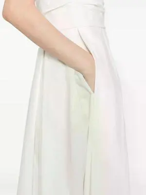 Elie Saab Poplin One Shoulder Dress