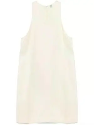 TOTEME Scoop-neck Mini Dress - Neutrals