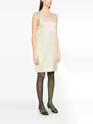 TOTEME Scoop-neck Mini Dress - Neutrals
