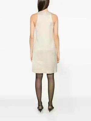 TOTEME Scoop-neck Mini Dress - Neutrals