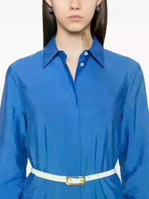 TOTEME Parachute Shirt Dress - Blue