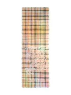 Burberry Signature Knight Motif Scarf - Neutrals