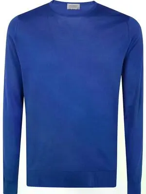 John Smedley Long Sleeve T-shirt - Blue
