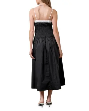 Moon River Smocked Midi Dress