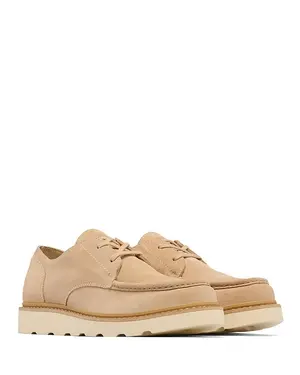Men's Distressed Leather Platform Derbys