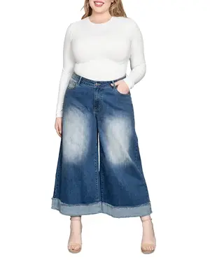 STANDARDS & PRACTICES Cropped Wide-leg Jeans