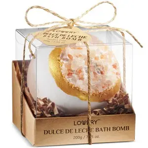 LOVERY Handmade Dulce De Leche Bath Bomb - Gold / White / Peach