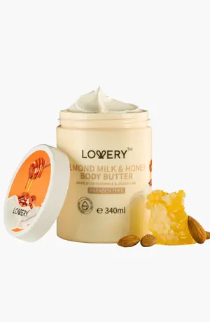 LOVERY Almond Milk And Honey Whipped Body Butter 2 Pack - Beige / Orange