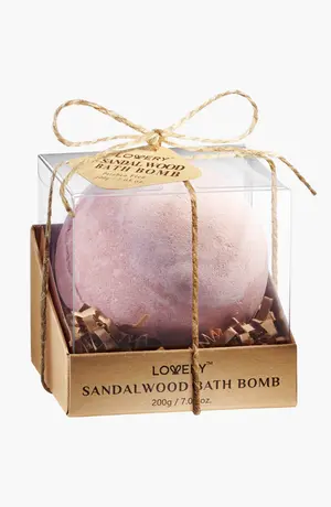 LOVERY Sandalwood Handmade Bath Bomb - Light Pink