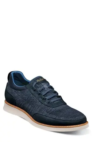 Florsheim Elastic Lace Knit Sneakers - Navy