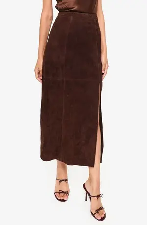 Cami Nyc Idris Suede Midi Skirt