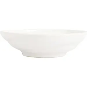 VIETRI Luna Shallow Serving Bowl - White