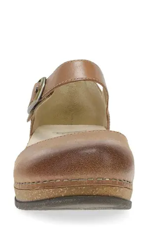Dansko Mae Ankle Strap Clog - Tan